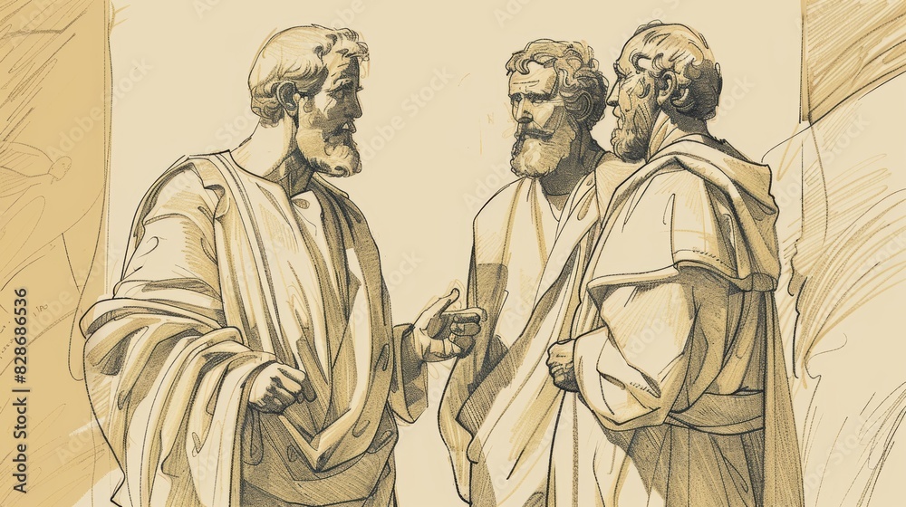 Paul and Barnabas Meeting in Antioch, Planning Missionary Journey ...