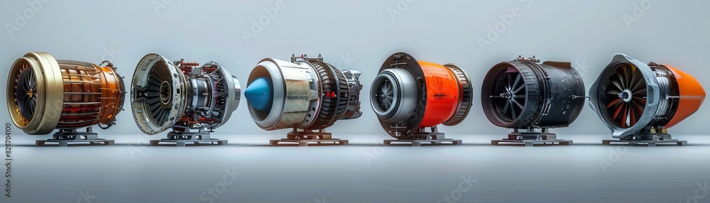 The principles of jet engines are described in stages of inhalation ...