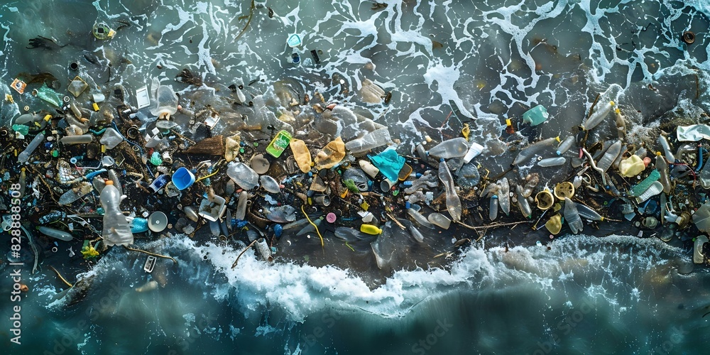 Plastic waste on oceans surface shows the extent of pollution Waves ...