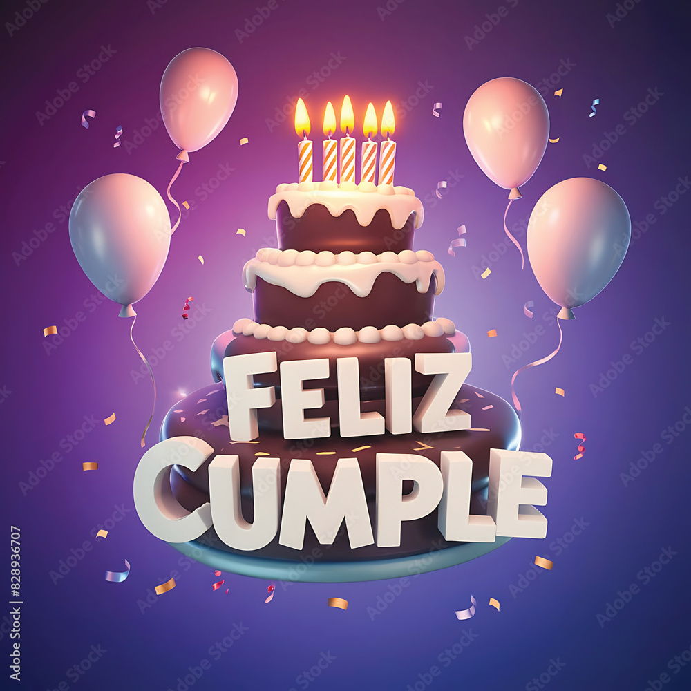 Feliz cumple and Feliz cumpleaños sign means Happy Birthday in Spanish ...