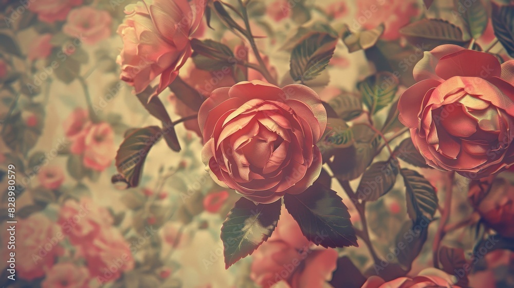 Immerse in the nostalgia of a vintage background with retro aesthetics ...