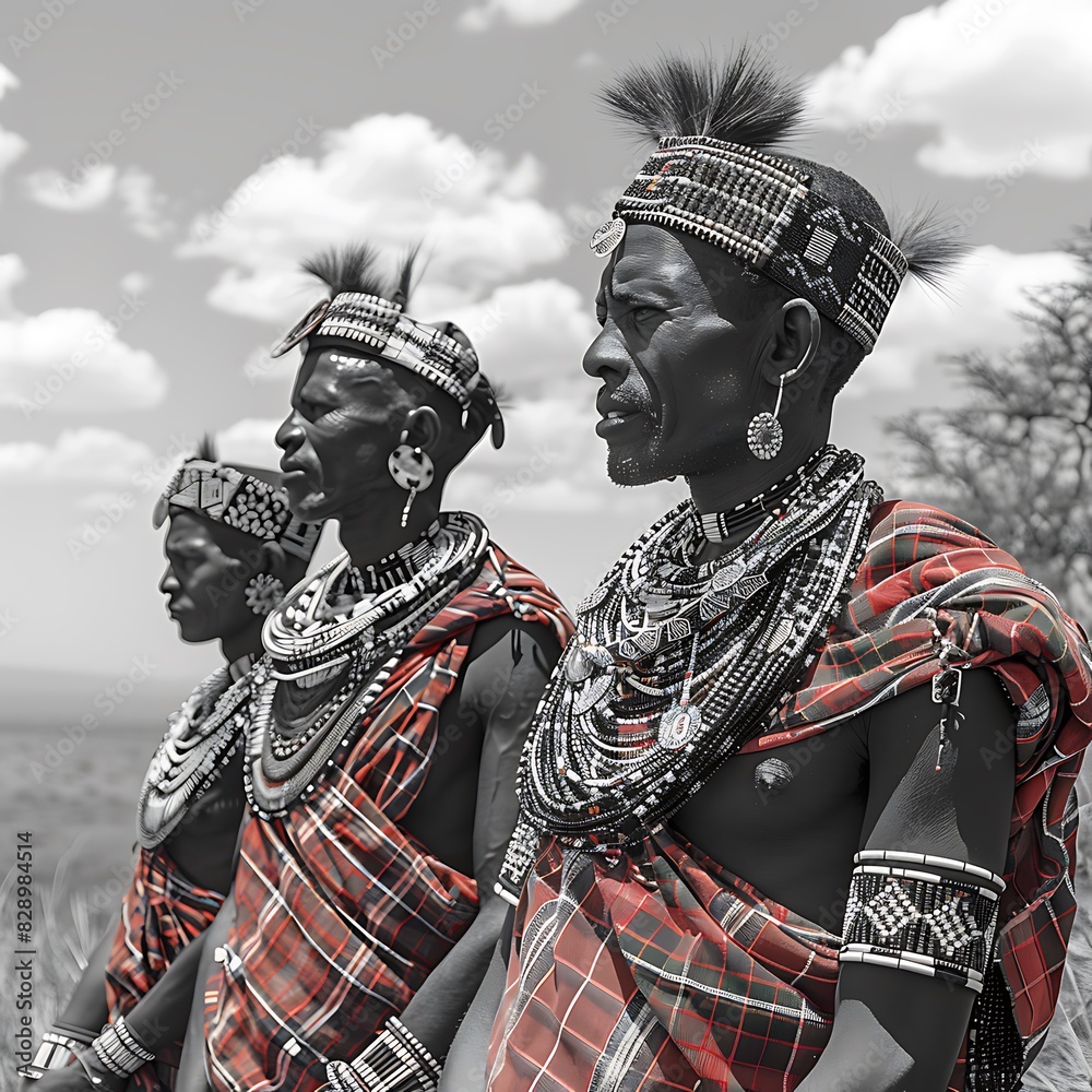 groundbreaking telephoto portraits of maasai tribesmen in kenya with ...