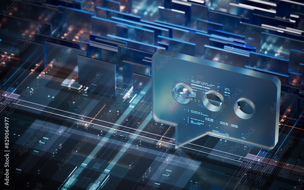 Ilustración de Stock Chatbot Artificial Intelligence, Autonomous, Deep ...