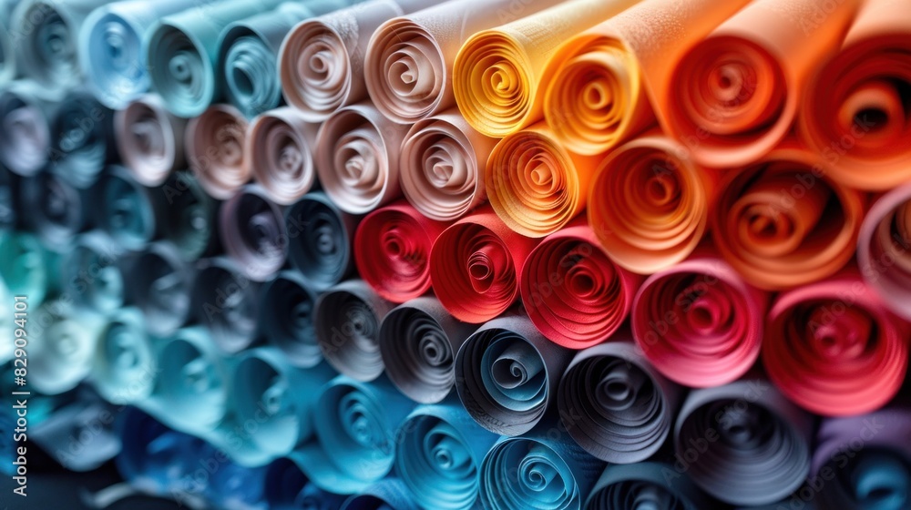 Design an intricate color palette for paper cutting projects to ...