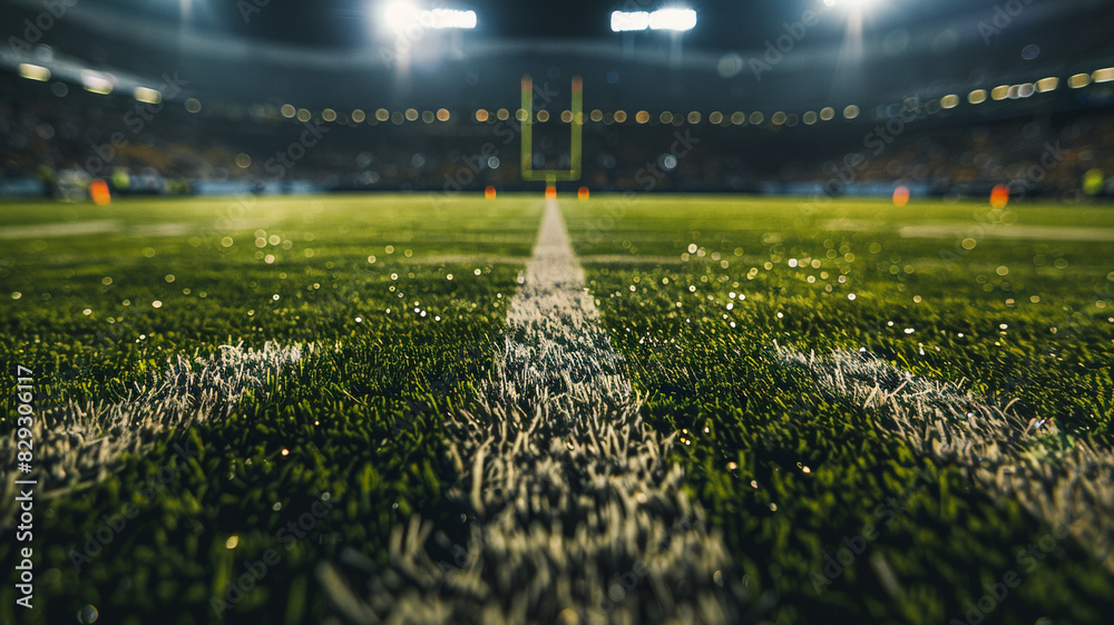 Detailed view of football field grass Stock Photo | Adobe Stock