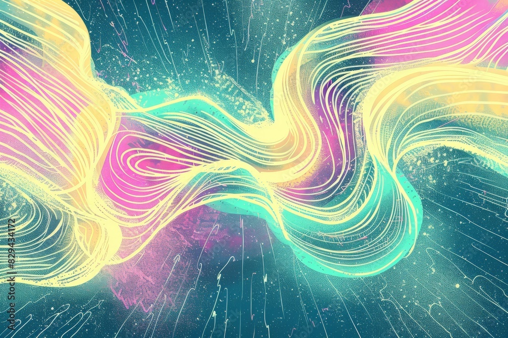 Digital graffiti - digital abstract art computer generated but made to ...