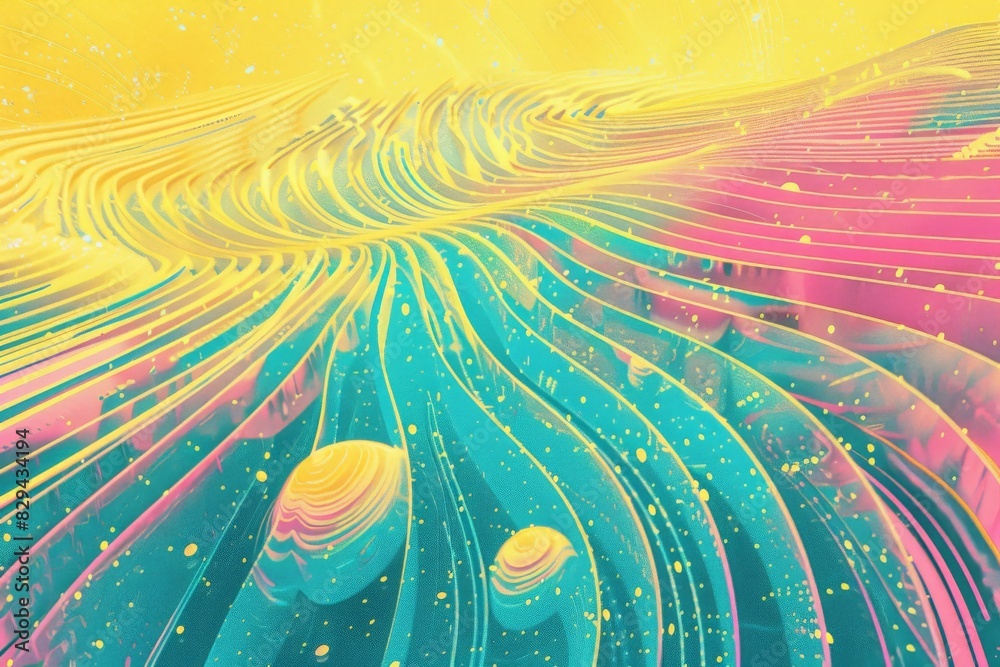 Digital graffiti - digital abstract art computer generated but made to ...