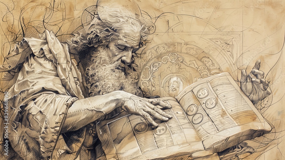 Biblical Illustration: Scroll and Lamb, Opening Seals, God's End Times ...