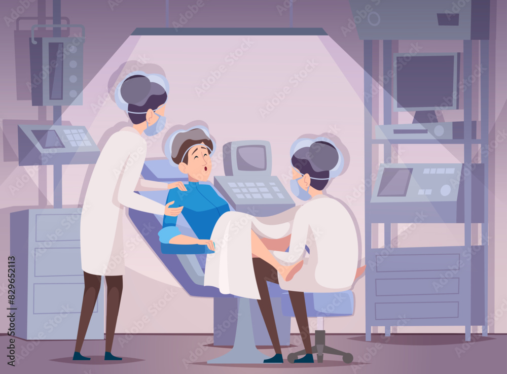 Childbirth. Pregnancy concept background woman in clinic giving birth ...