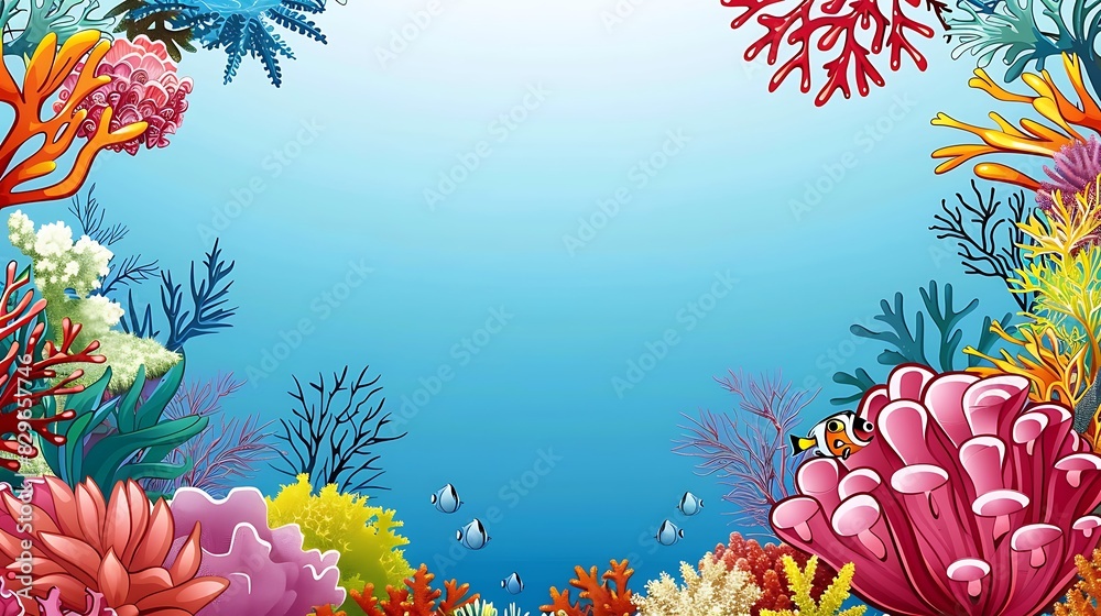 Design a World Environment Day frame featuring clean oceans and ...