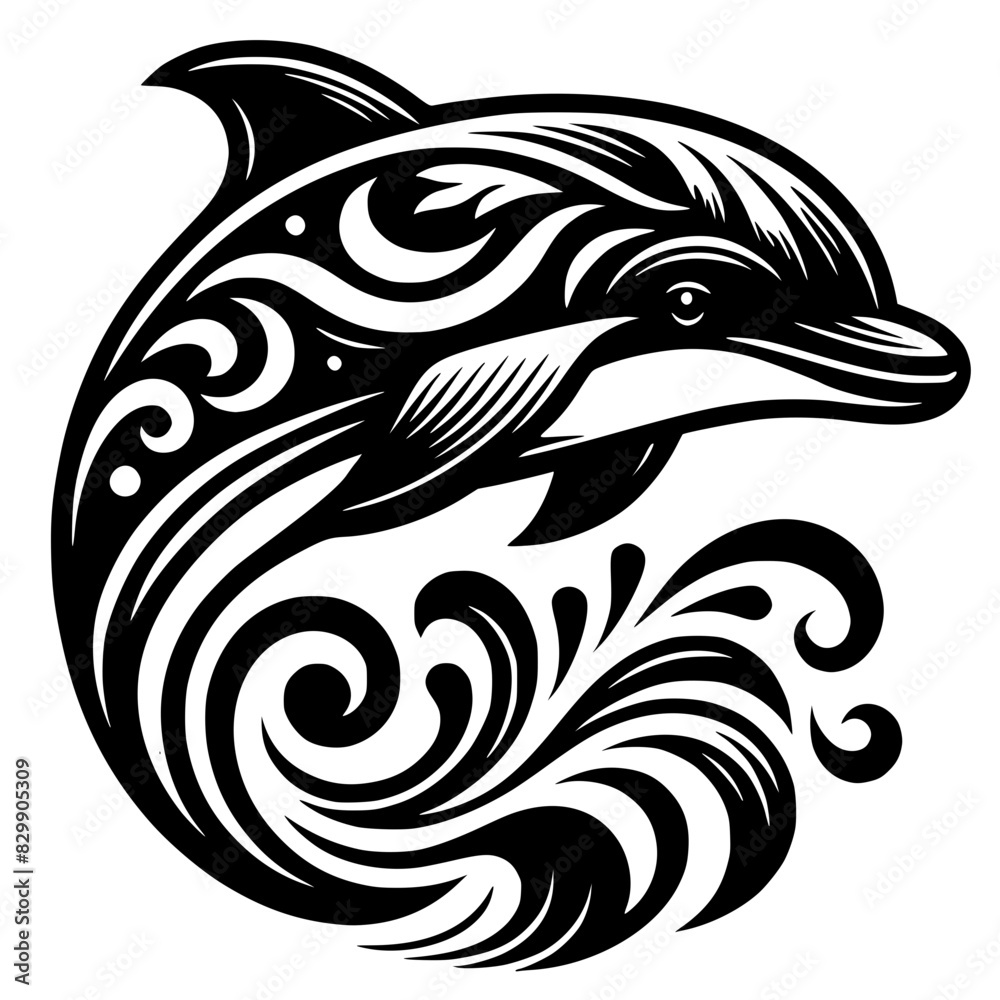 Image vectorielle Stock Sea Animals Ornate SVG, Seahorse Ornate SVG ...