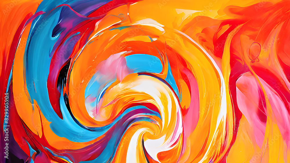 vibrant color mix background abstract wallpaper. This design features a ...