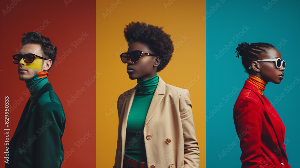Portraits of people in interesting fashion and attire showcase the ...