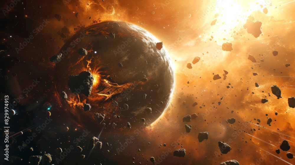 Ilustración de Stock Explore the fascinating process of planet ...