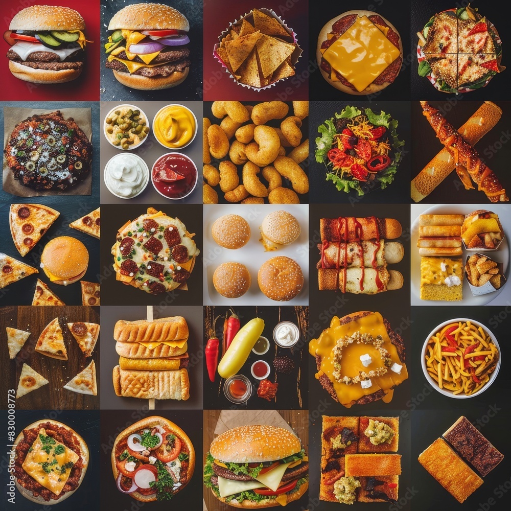 Sure, here are 50 prompts for generating fast food image concepts ...