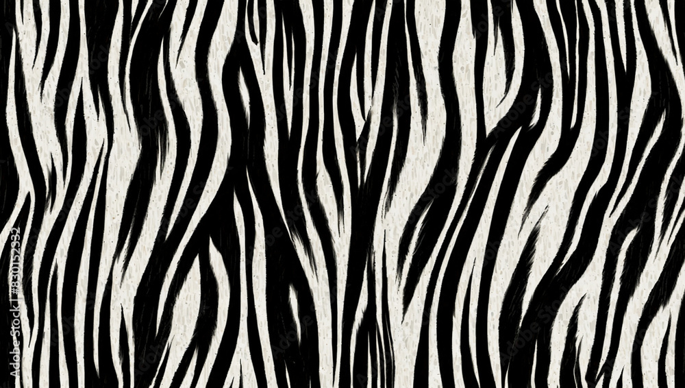 seamless vertical zebra skin or tiger stripe pattern tileable black and ...