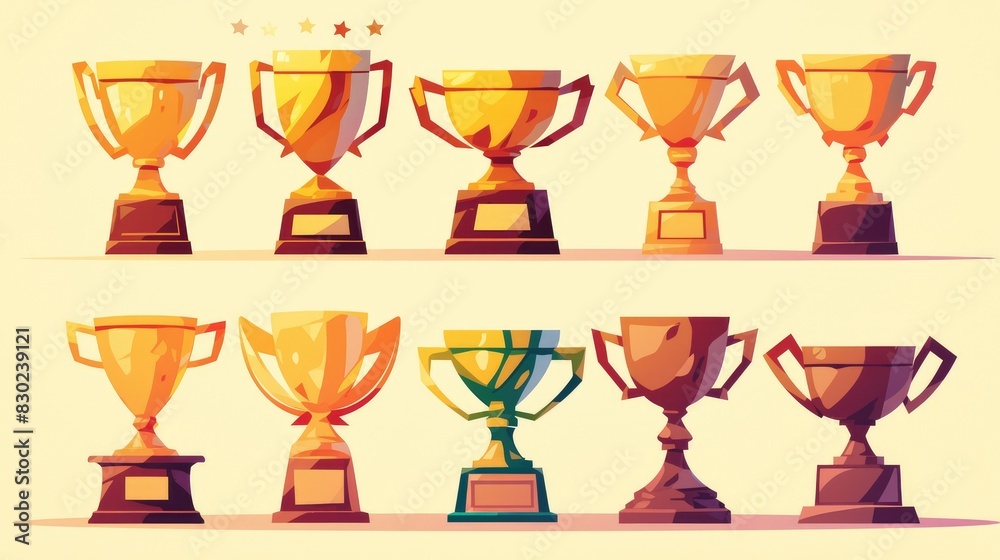 In this educational kids game your challenge is to match the trophy cup ...