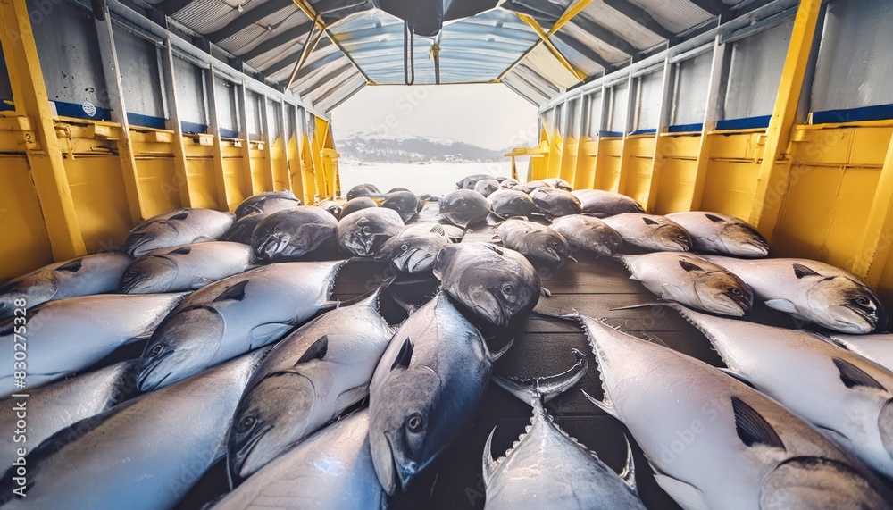 Transshipment for many of frozen Skipjack and Yellowfin tuna with good ...