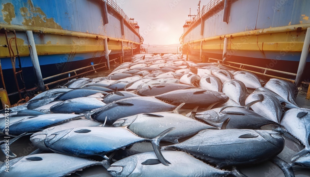 Transshipment for many of frozen Skipjack and Yellowfin tuna with good ...