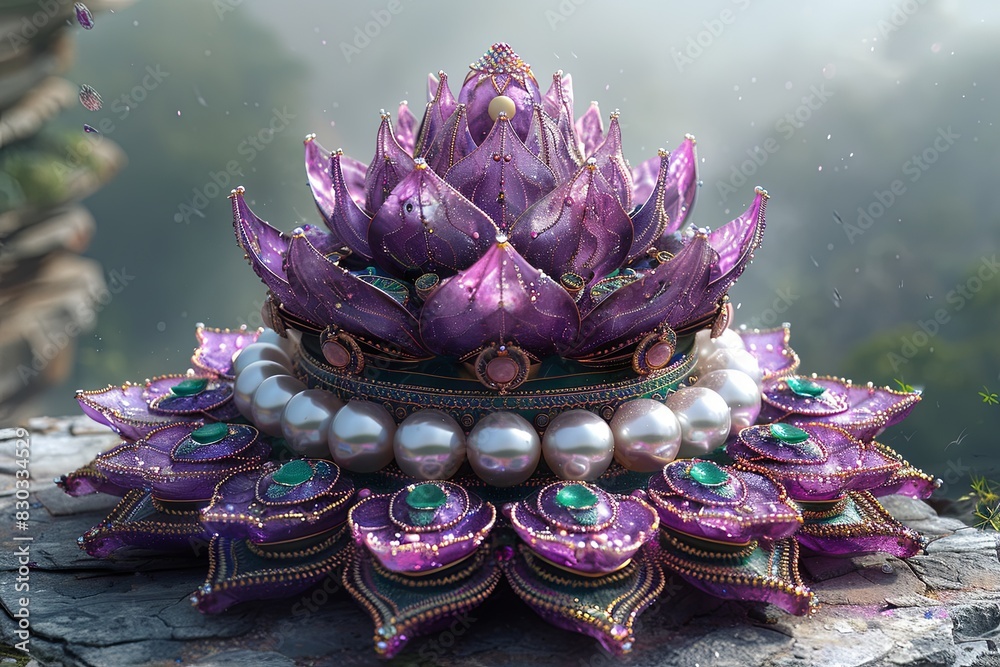 Pearl Deity: Intricate and Elegant - A Fine Detail Digital Art Marvel ...