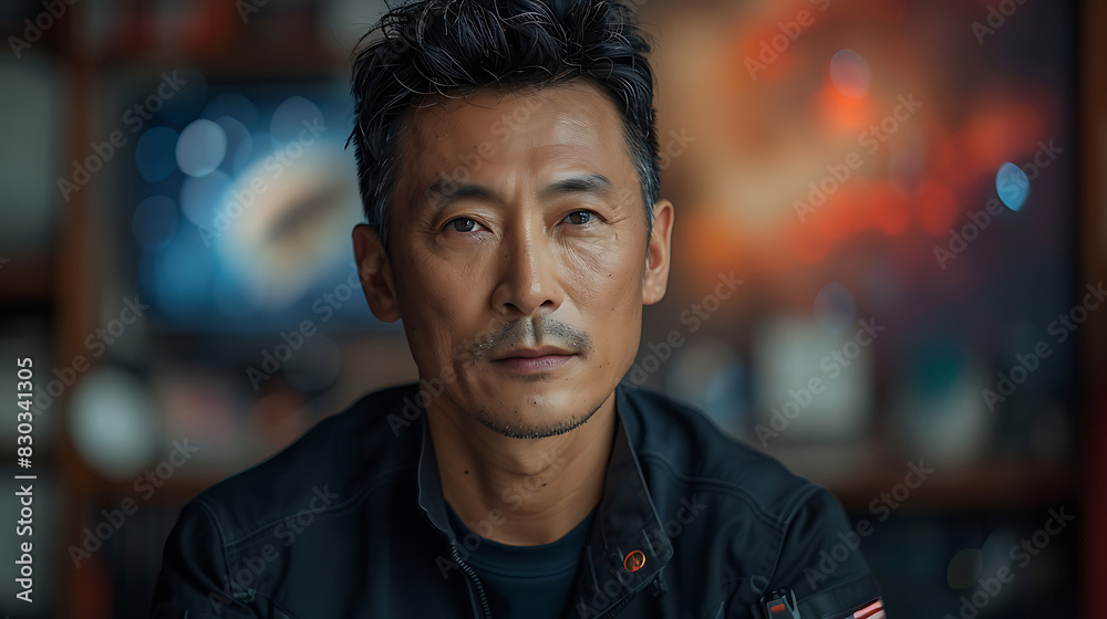 visionary dynamic Male Asian space engineer pushing boundary of ...