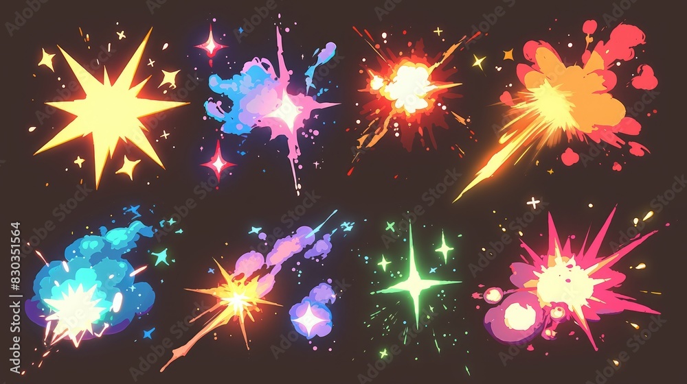 Explore our collection of ten classic 2D cartoon FX effects featuring ...