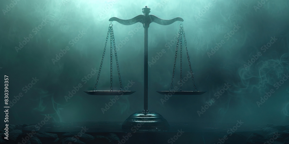 Scales of Justice: A statuesque image of the iconic scales of justice ...