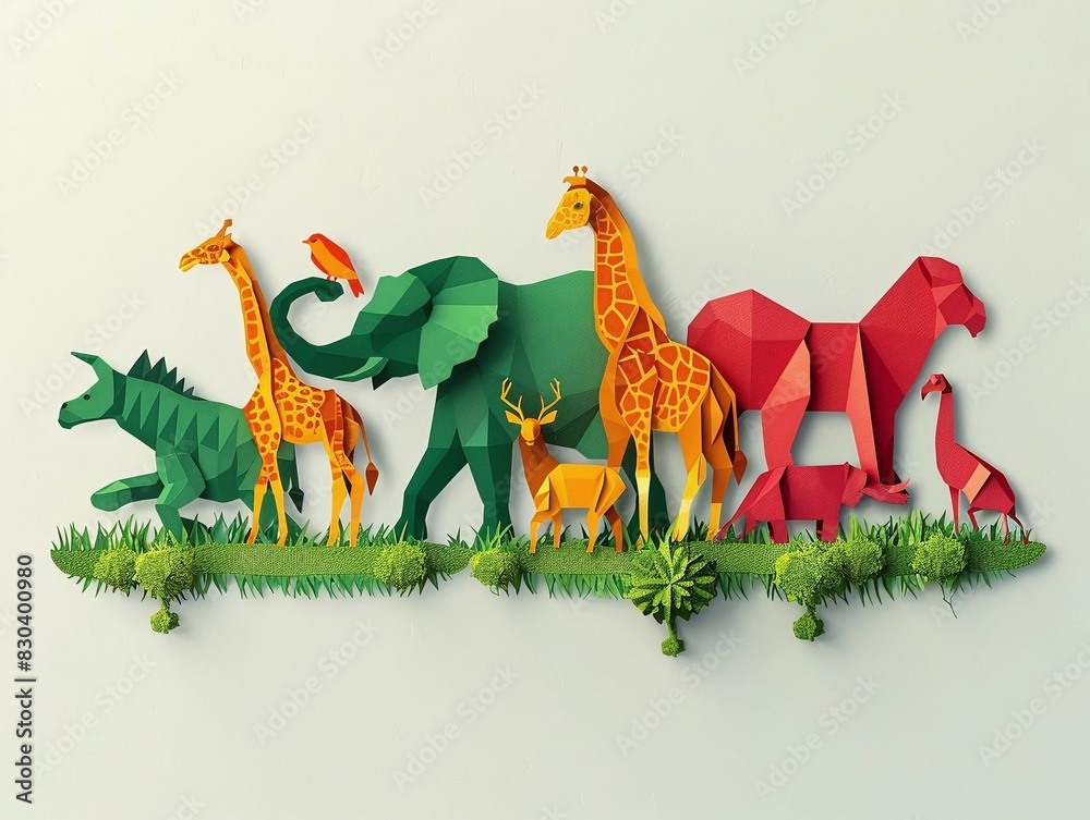 Design a powerful image highlighting the impact of human activities on ...