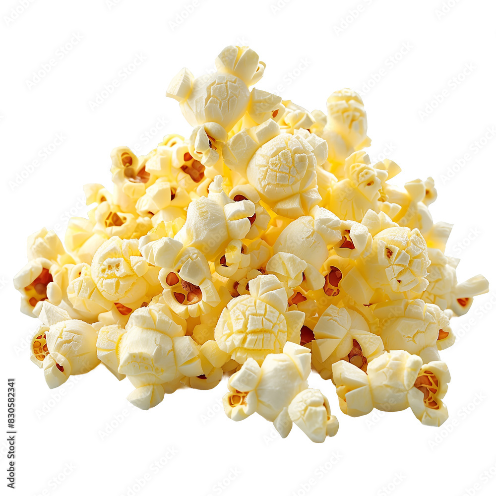 A pile of popcorn isolated on white or transparent background, png ...