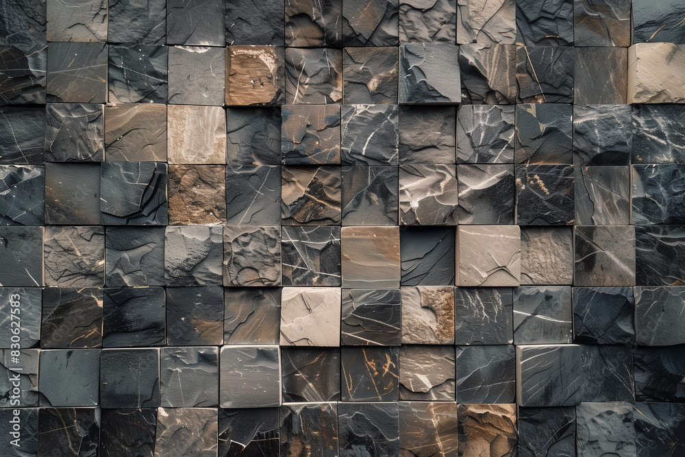 Background, a Stone Tile Pattern and Free Space for Product or ...