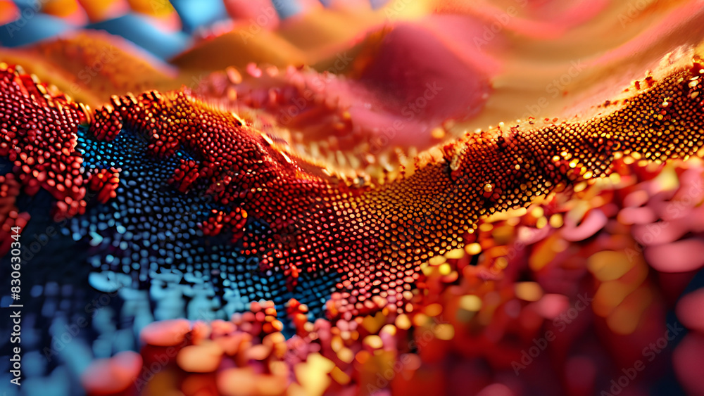 Beyond the Screen - A Tactile Symphony of Unexpected Colors forming ...