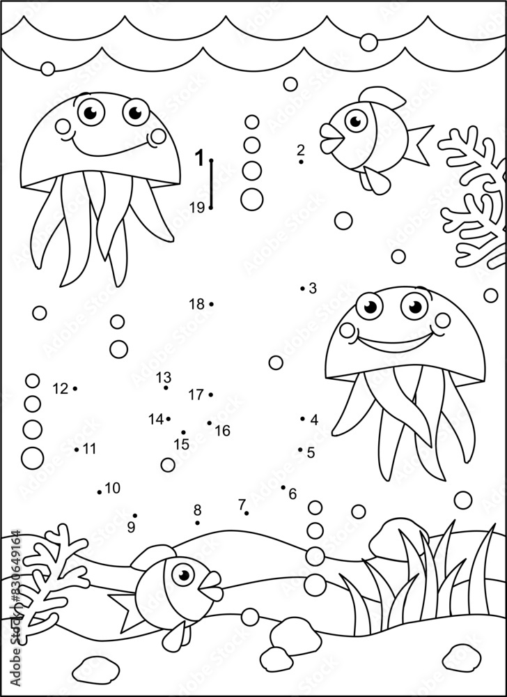 Letter J dot-to-dot activity sheet and coloring page. J is for ...