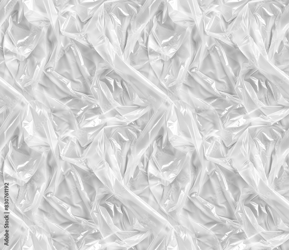 Ilustración de Stock Realistic plastic wrap texture seamless texture. White seamless plastic ...