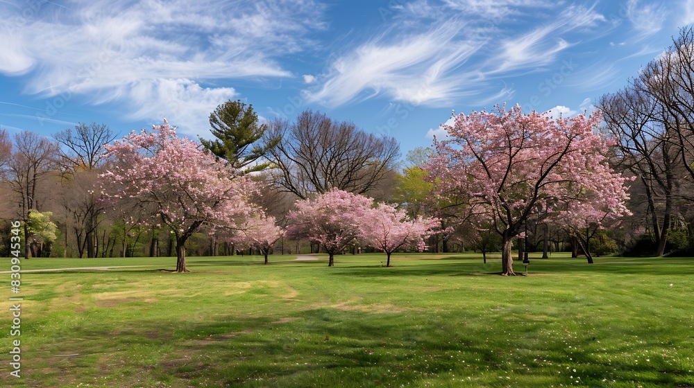 Four seasons with japanese cherry trees in Hurd Park Dover New Jersey ...