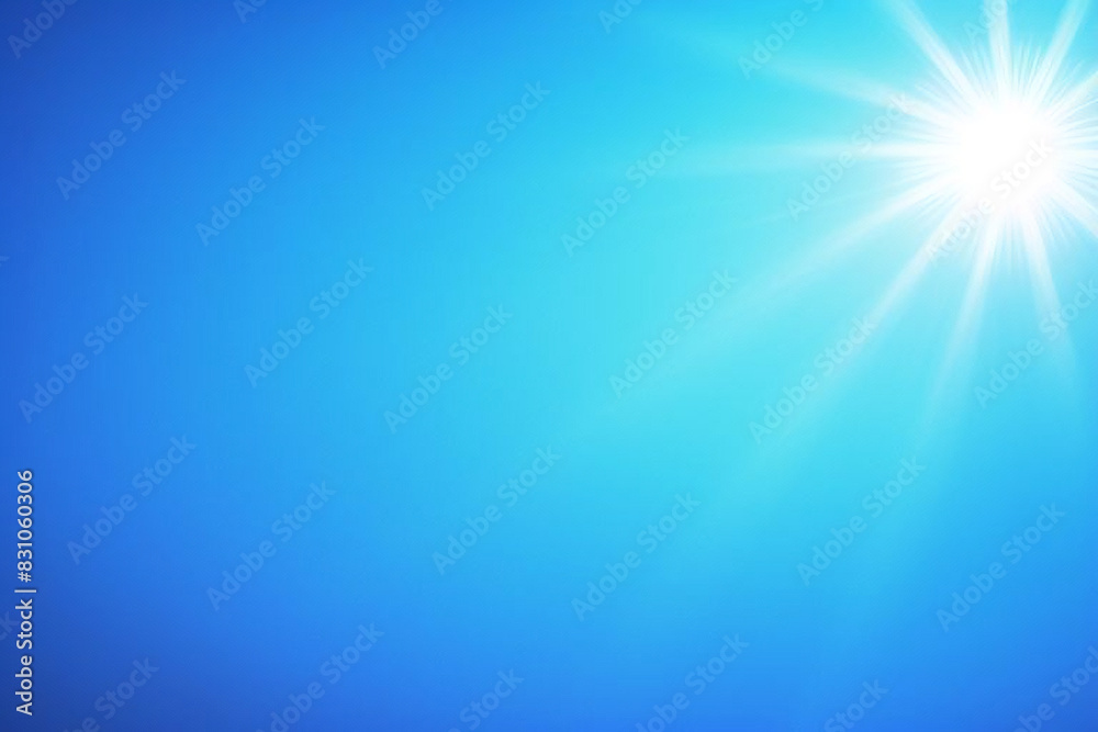 Vector abstract blue sunburst and ray wallpaper design. modern light ...