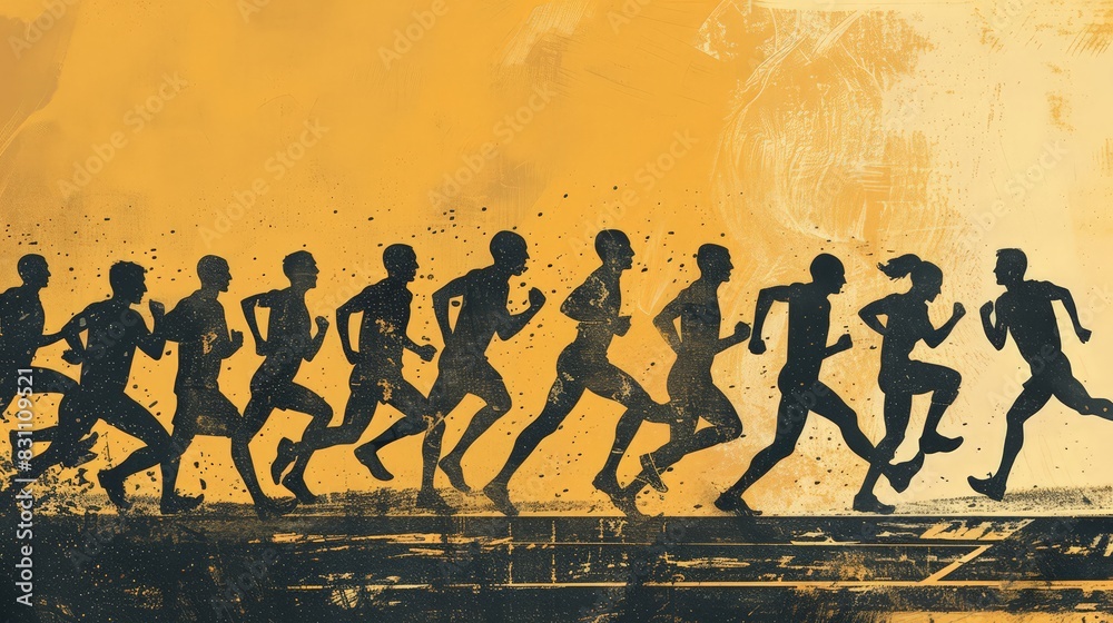 Design an infographic showcasing the history and evolution of running ...