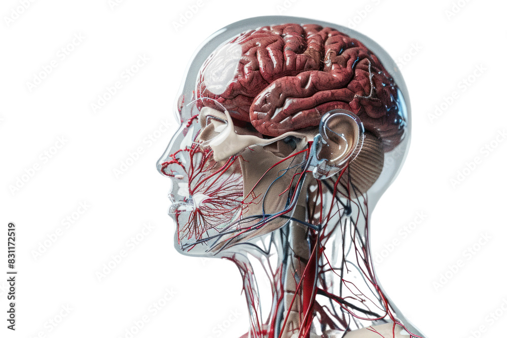 The human body has a circulatory system and nerve connections around ...