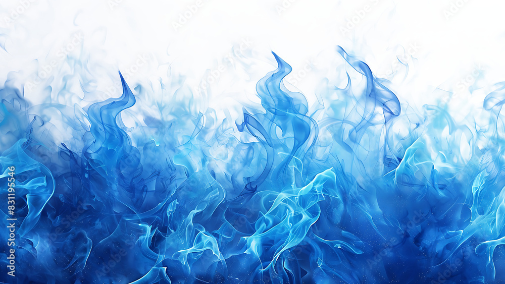 Blue fire on transparent background. Stock Illustration | Adobe Stock