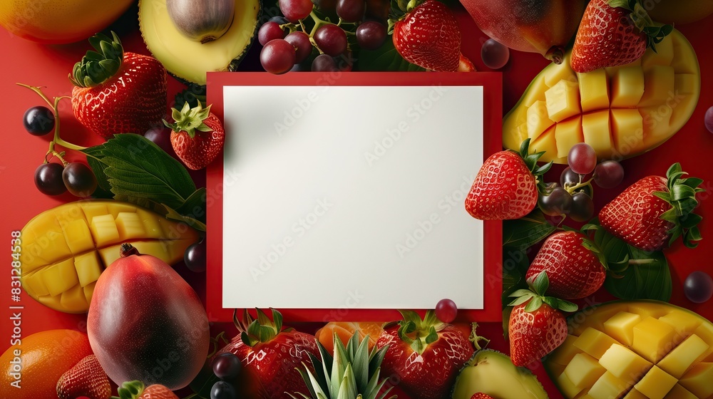 creative fruit poster Collect lots of fruits and spin around empty ...