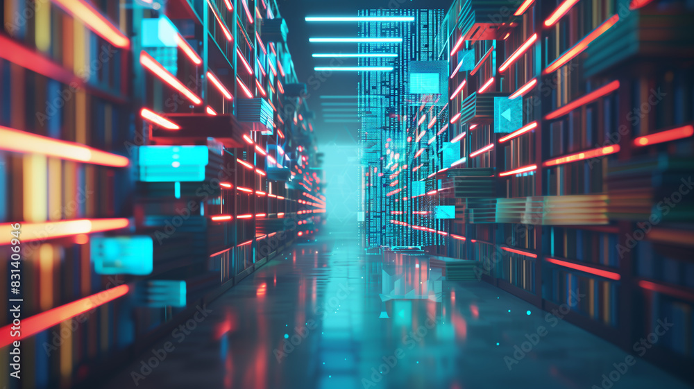 An abstract digital background illustrating the concept of digital ...