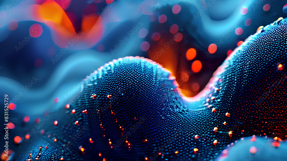 AI Transforms Information into Ethereal Patterns Stock Illustration ...