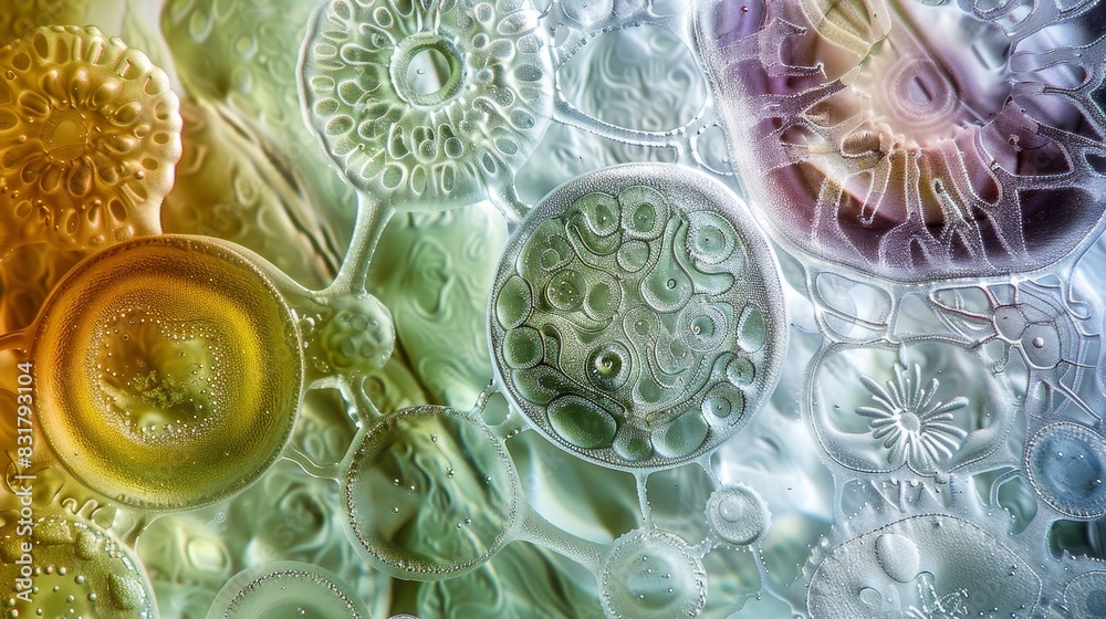 A stunning microscope image of a single-celled organism, highlighting ...