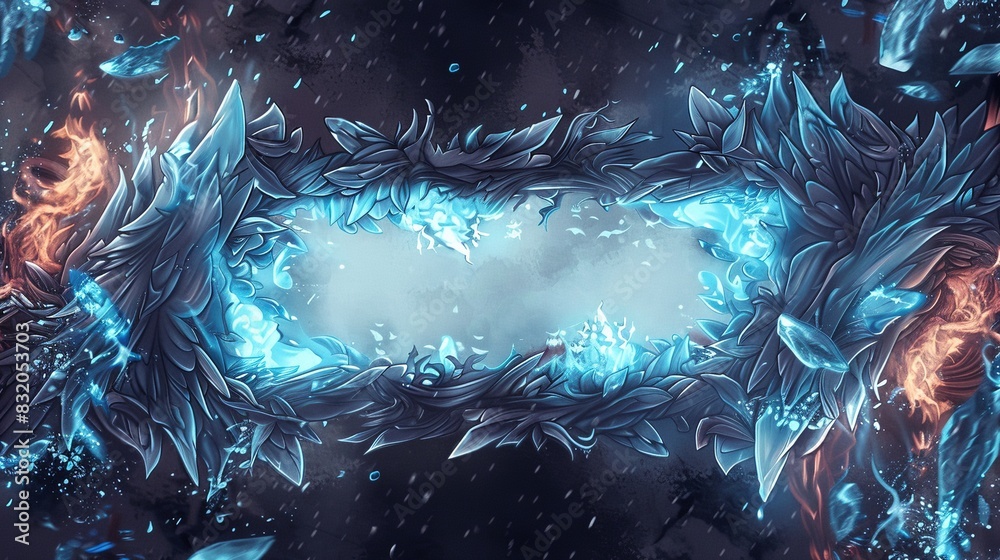 Molten lava borders a cloud-filled void, creating a surreal contrast of ...