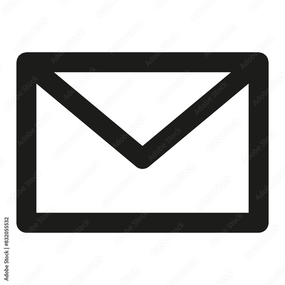 Email icon png sticker, transparent background Stock Illustration ...