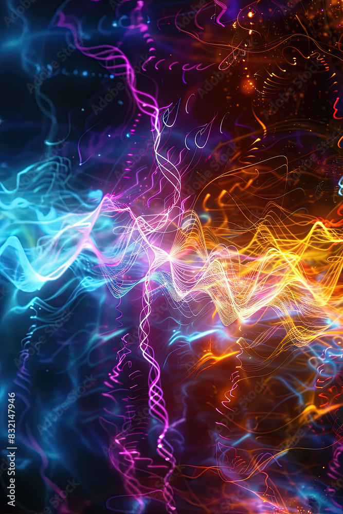 Sonic Abstraction - The Magical Effect on the Brain Stock Illustration ...