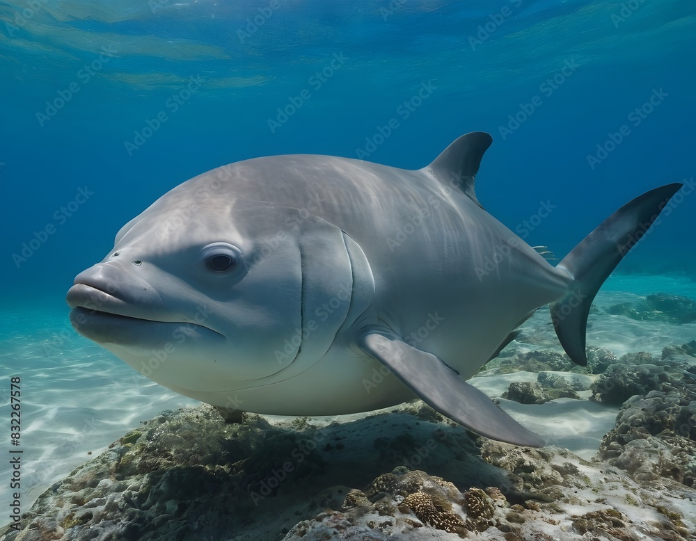Foto Vaquita (Phocoena sinus) is the World's Rarest Marine Mammal , a ...