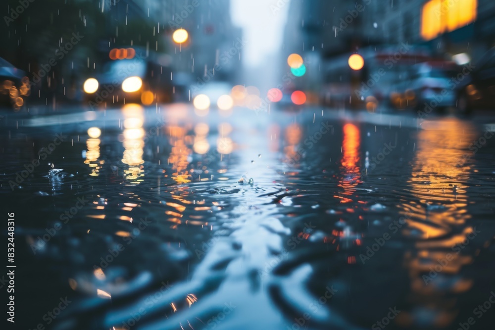 Flooded city streets major flood incident dangerous urban natural ...