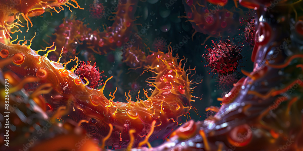 Neurodegenerative Disease Pathology: Close-up microscopy of animal ...