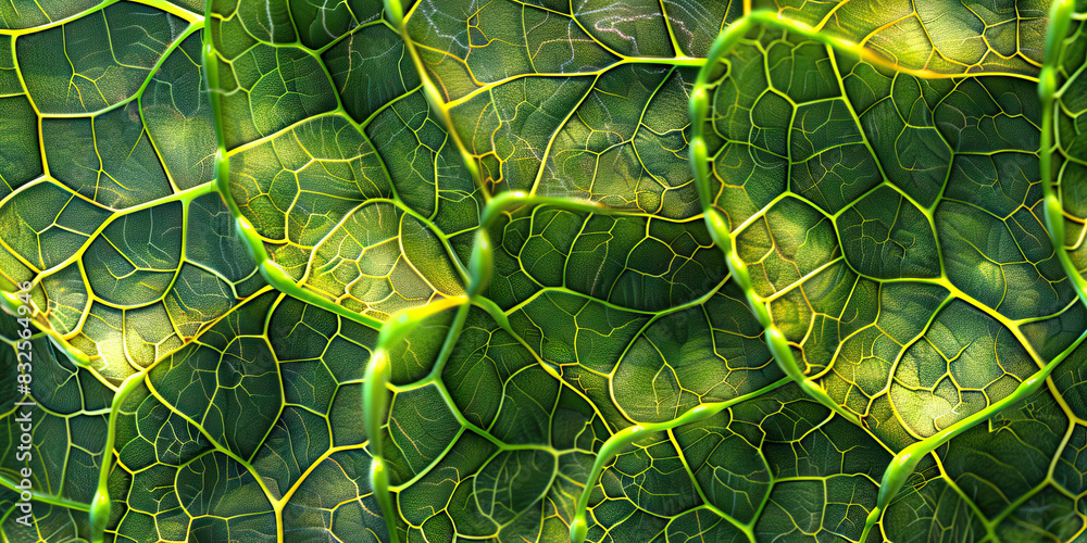 Plant Leaf Stomata Analysis: High-resolution microscopy of leaf stomata in plants, illustrating ...