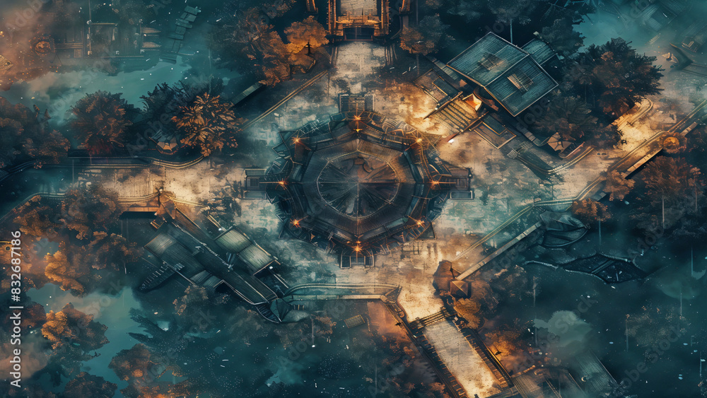 Fantasy darkness Battlemap DnD,RPG Map for Dungeons and Dragons, horror ...